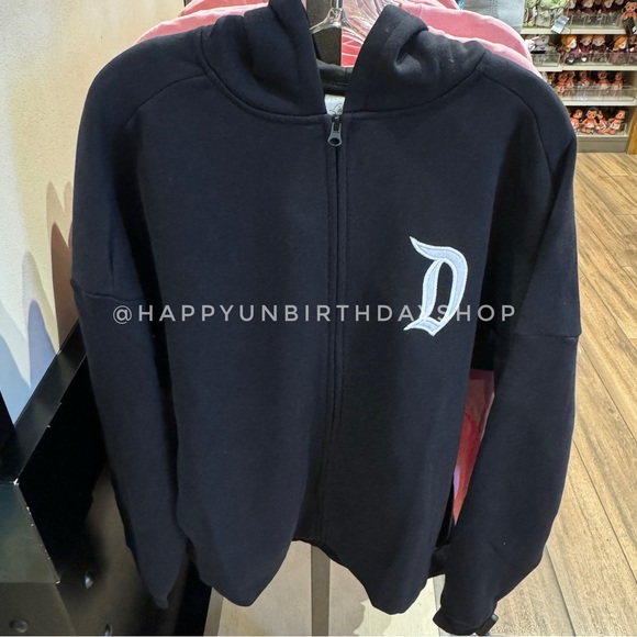 Disney | Shirts | Disney Parks Disneyland Zip Up Hoodie Black | Poshmark